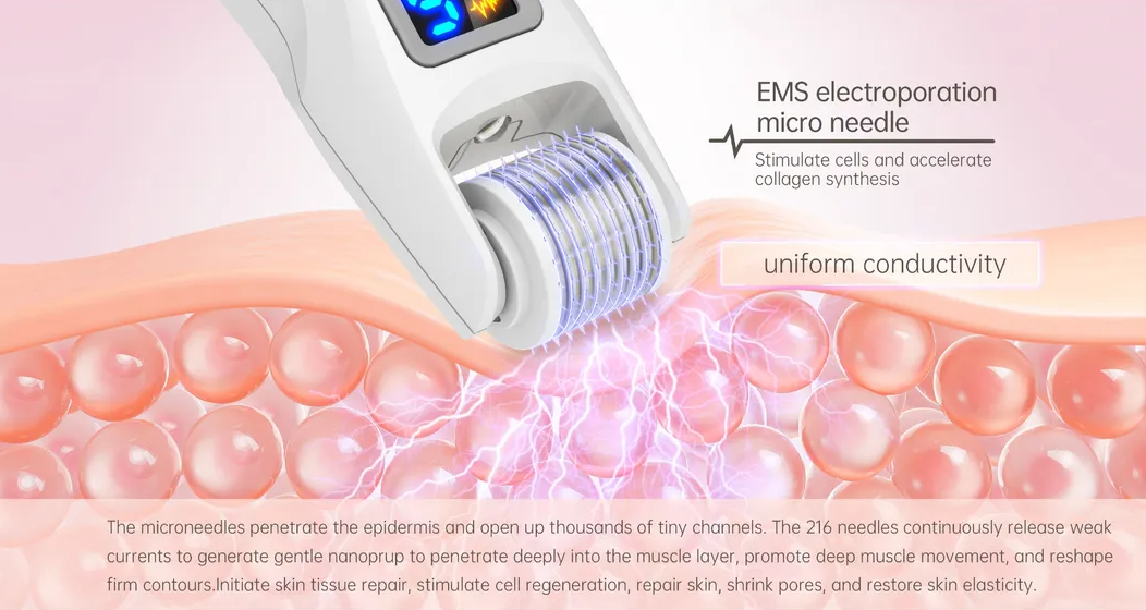 Bio Roller Microcurrent Facial Device - AGLOW MEDICAL DEVICES LLC